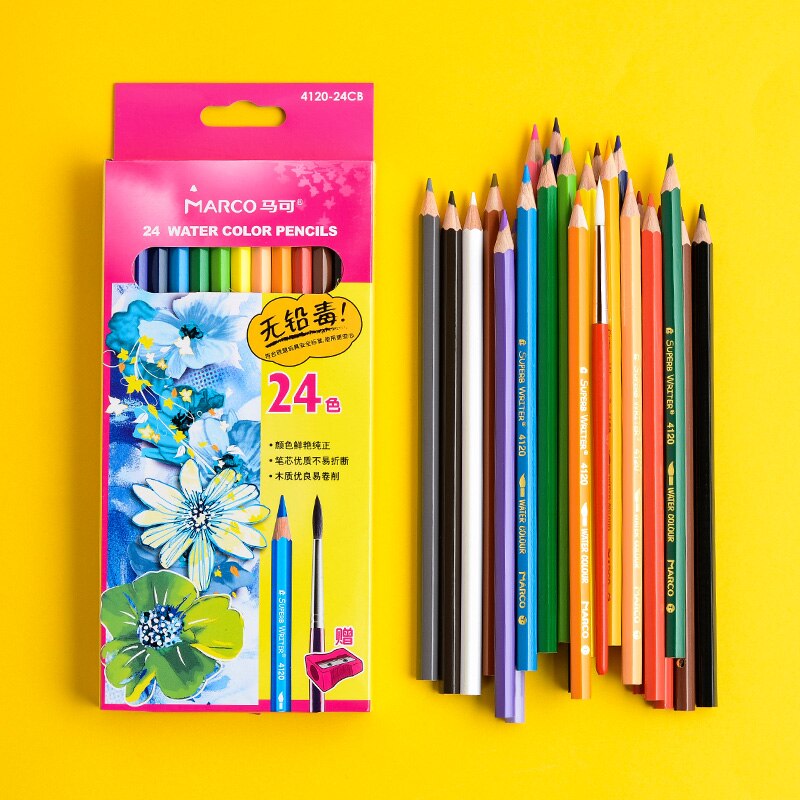 Marco 4100/4120 Colored Pencils Paper Box Set Oily... – Grandado