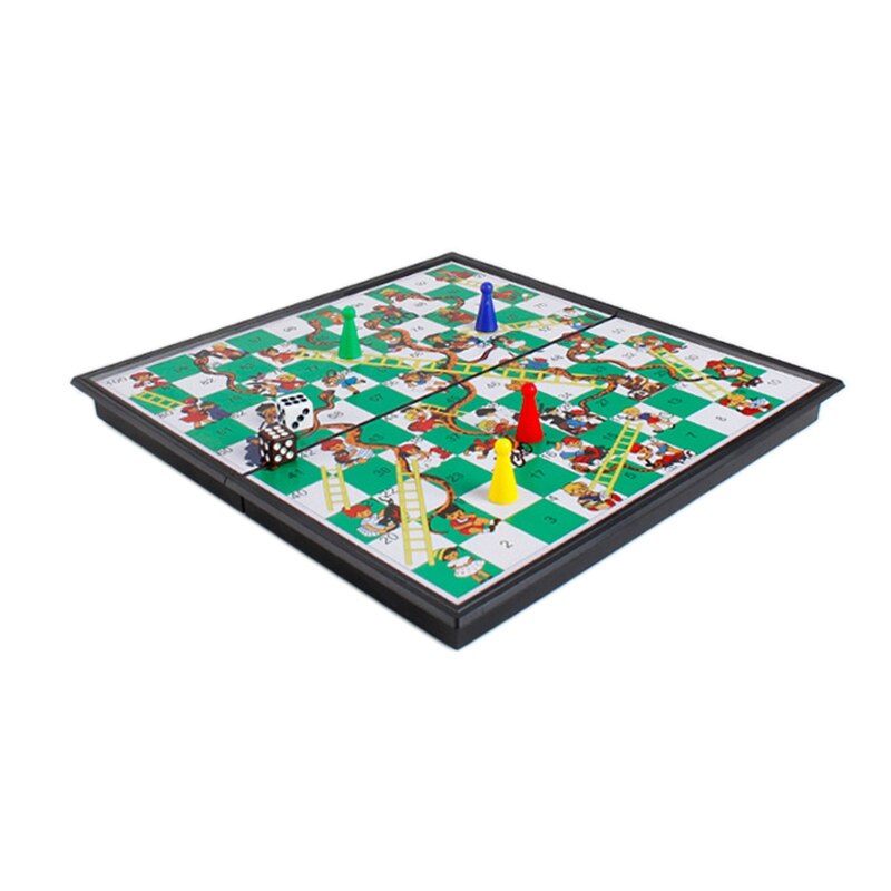 Faltbare Tragbare netic kinder Spiel Schach und Fe... – Vicedeal