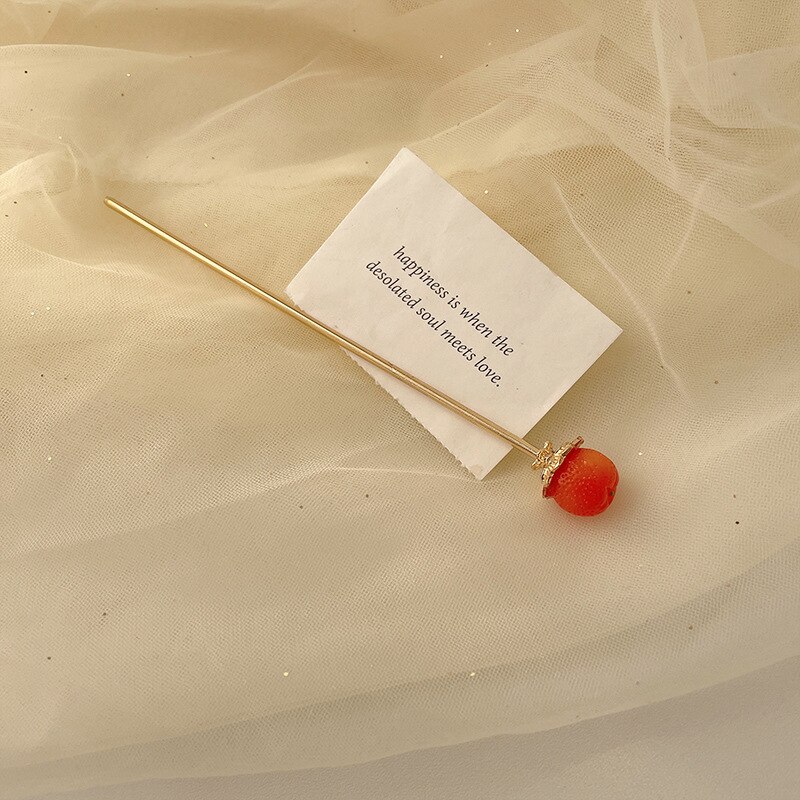 Antique Simple Hairpin Daily Sweet Cute Fruit Hair... – Grandado