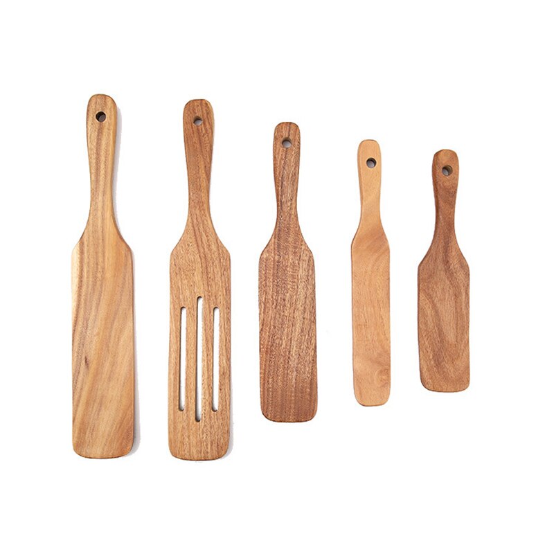 Wooden Spurtles Set 5 Piece Spurtle Kitchen Utensi... – Vicedeal