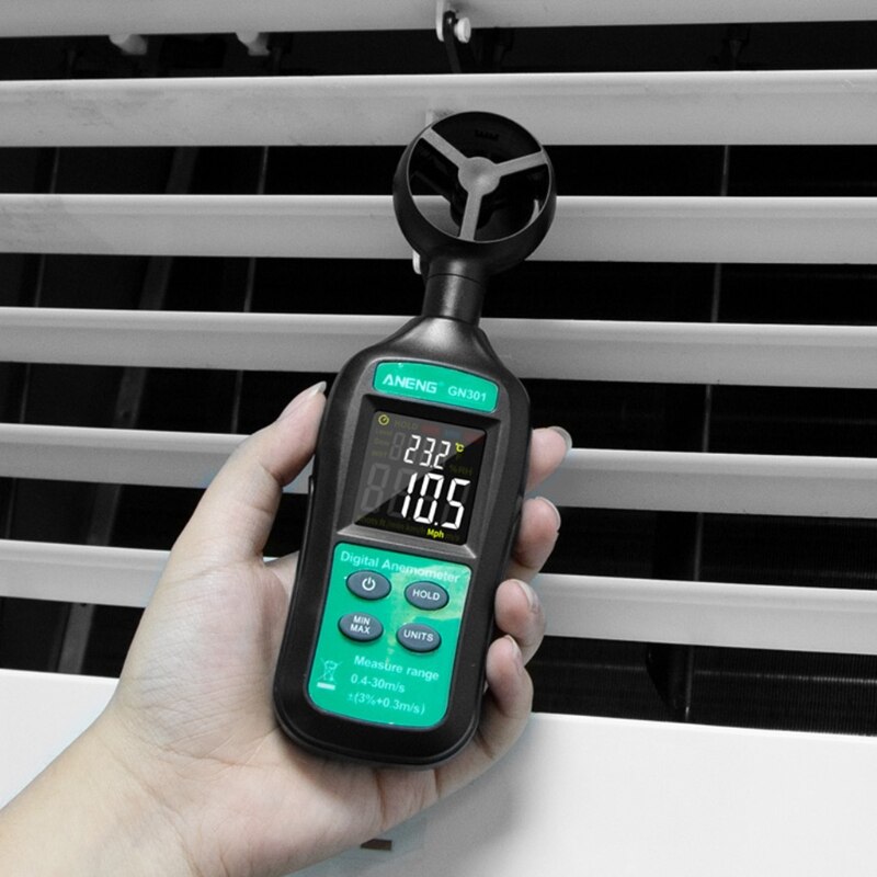 Digital Anemometer Wind Speed Meter with Thermomet... – Grandado