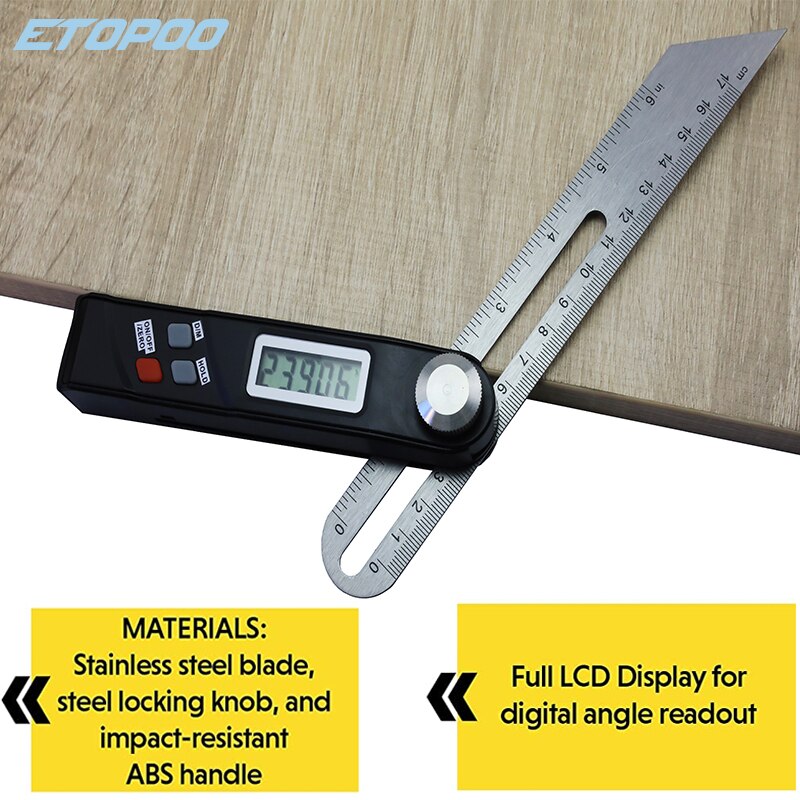 360 Degree Angle Finder Electronic Level T Bevel G... – Grandado