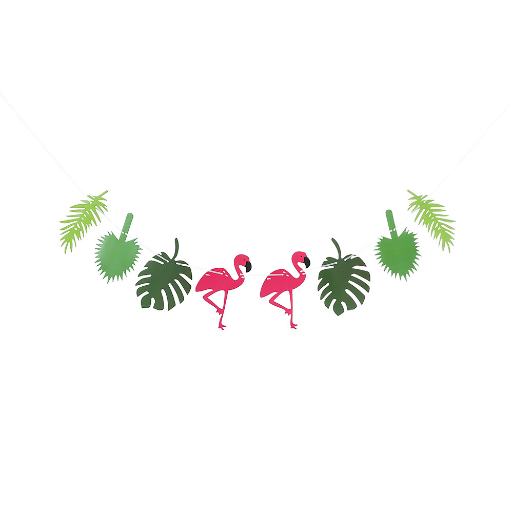 1Set Hawaii Party Luau Flamingo Party Banner Flami... – Grandado