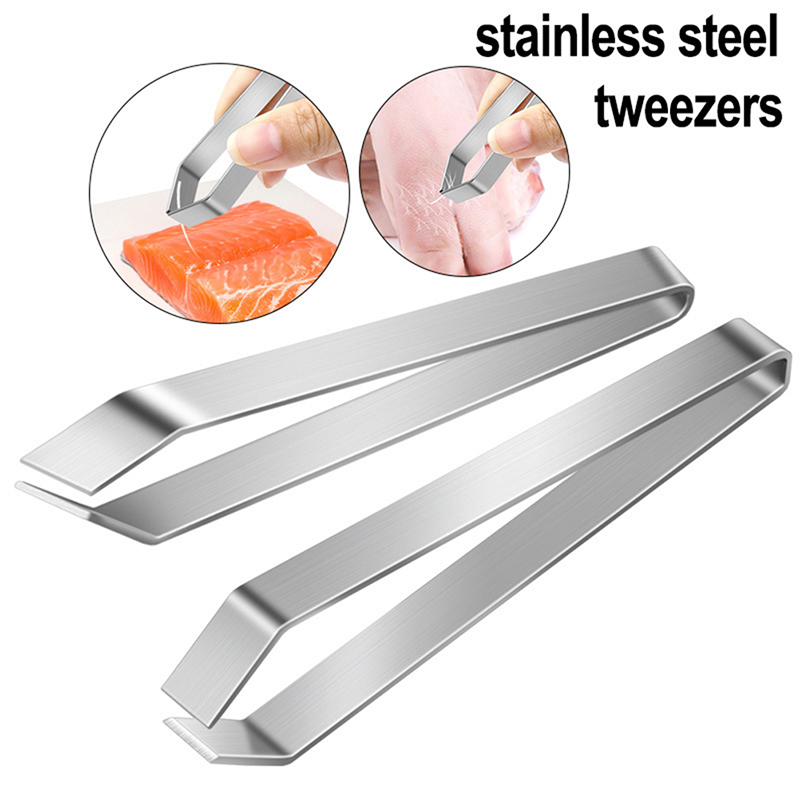 Stainless Steel Fish Bone Tweezers Pincer Clip Pul... – Vicedeal
