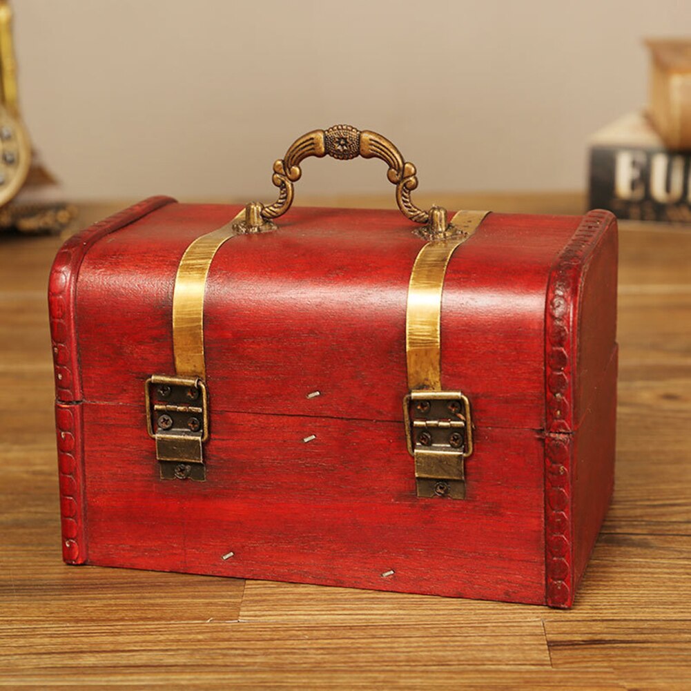 Vintage Wooden Jewelry Storage Box Small Treasure ... – Grandado