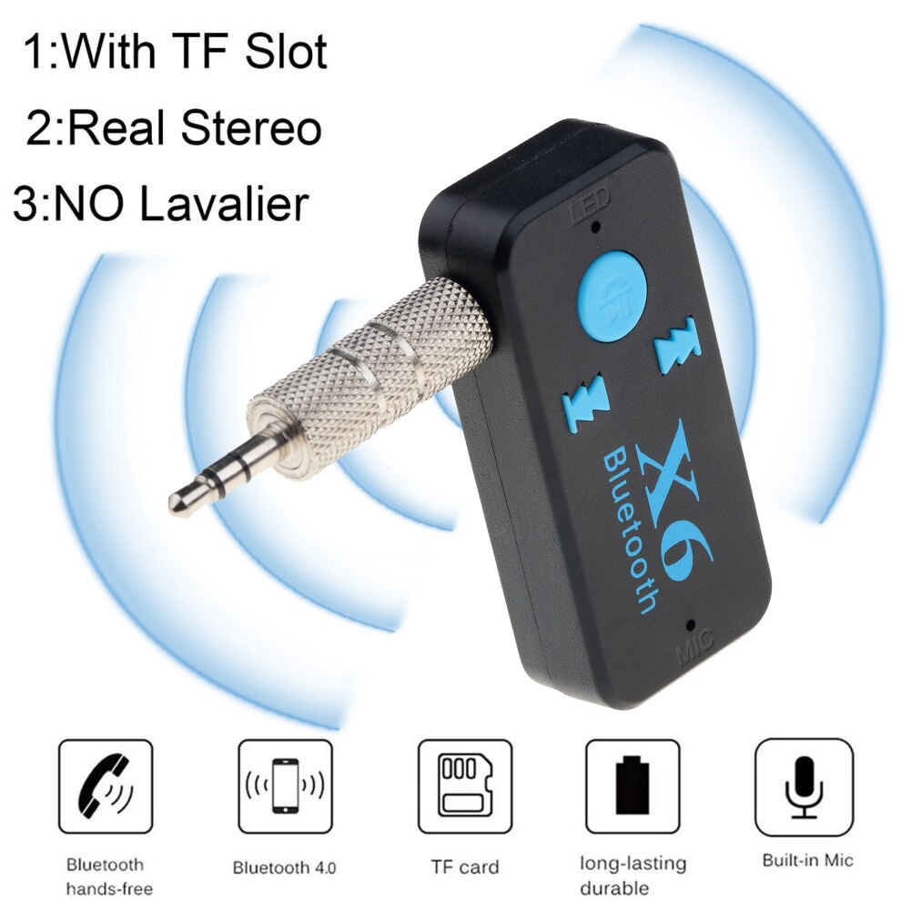 Wireless Bluetooth Car Kit Handsfree Auto Music Au... – Grandado