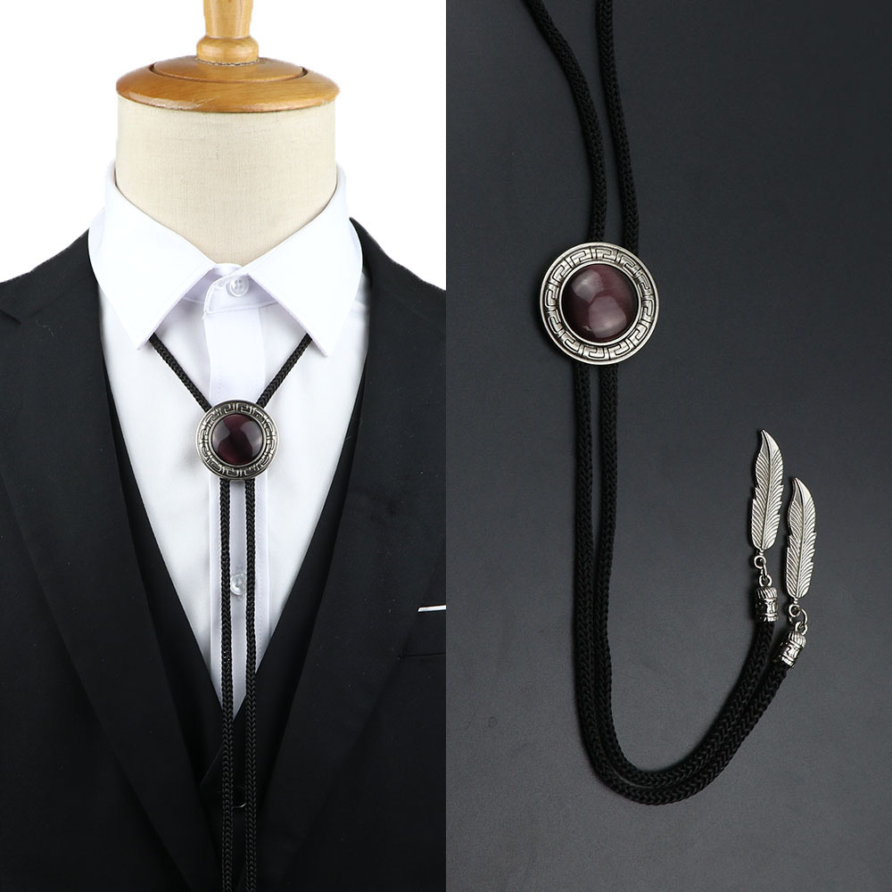 Vintage Bolo Tie Shirt Chain Cowboy Jazz Legering ... – Vicedeal