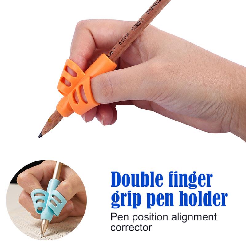 Rubber 4pcs/Lot Writing Aid Grip Writing Posture T... – Grandado