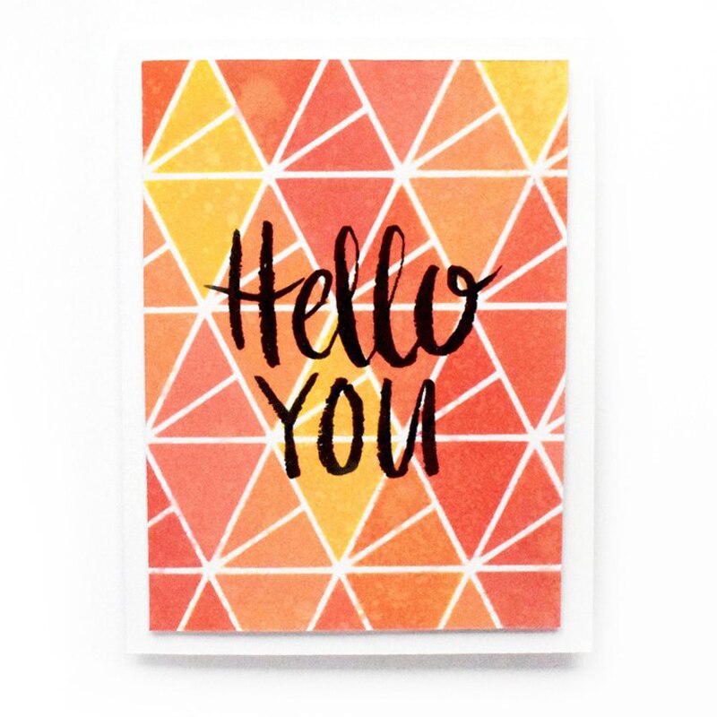 Dimensionale Driehoeken Stencil DIY Scrapbooking D... – Vicedeal