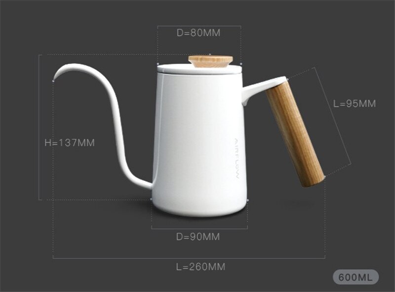Tea Kettle Coffee Pot Long Swan Neck Thin Mouth No... – Grandado