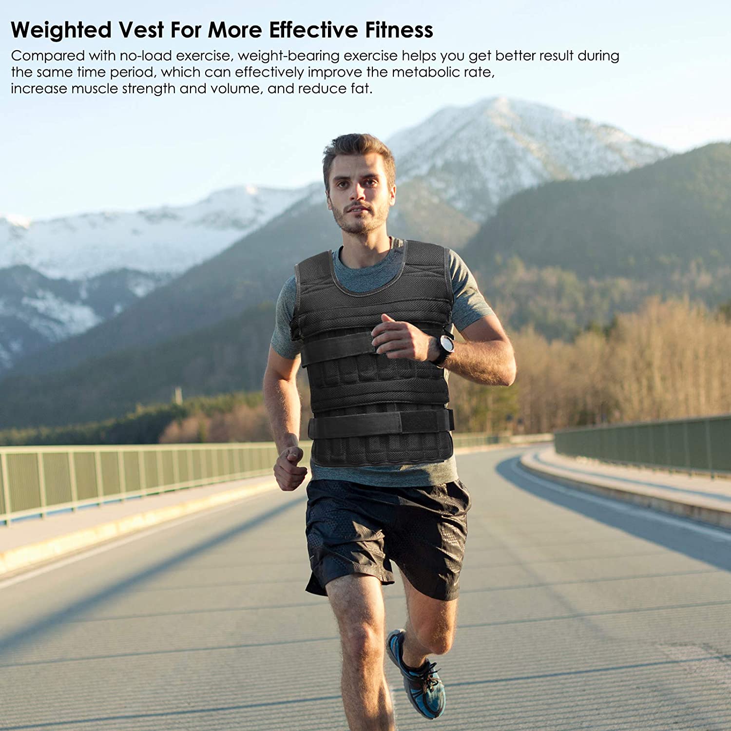 Ademend Gewogen Vest 5Kg 20Kg 60Kg Oxford Doek Tra... – Grandado