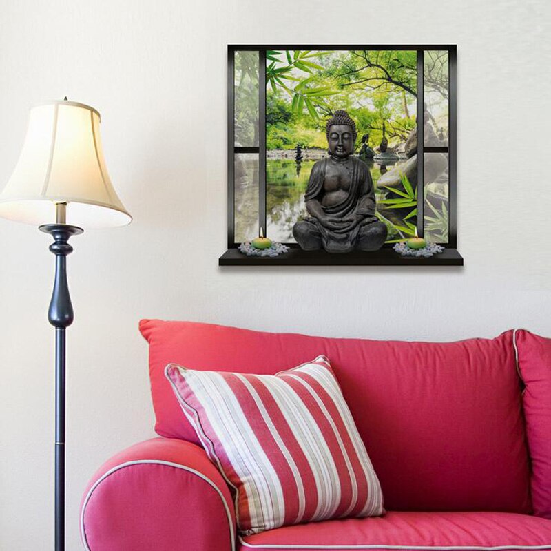 3D Buddha Decoration Removable Wall Stickers for L... – Grandado