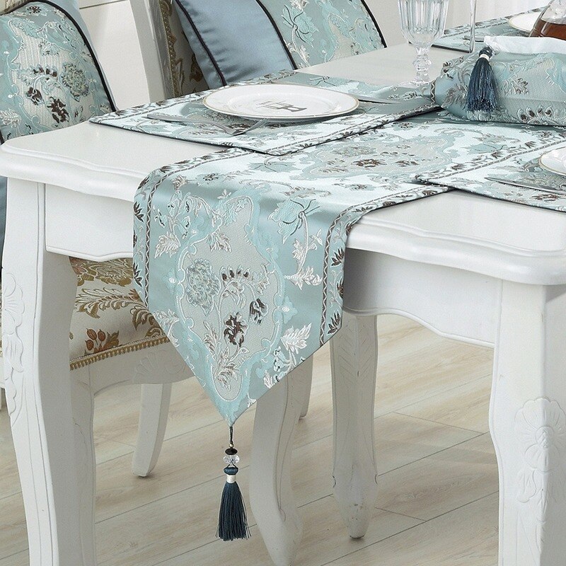Table Runner Luxury Silk Embroidery Table Runners ... – Vicedeal