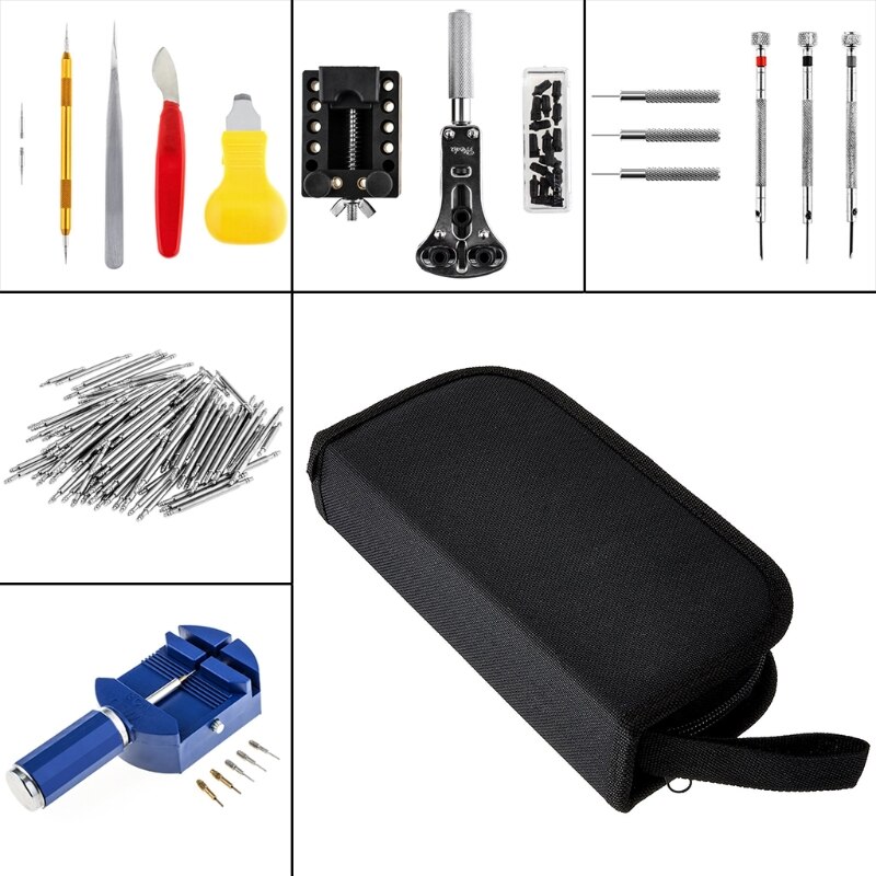 147Pcs Watch Repair Tool Kit Case Opener Link Spri... – Grandado
