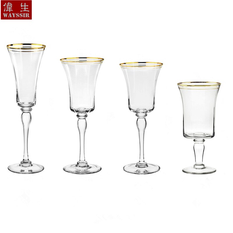 4pcs Set Champagne Wine Fruit Juice Crystal Glass ... – Grandado