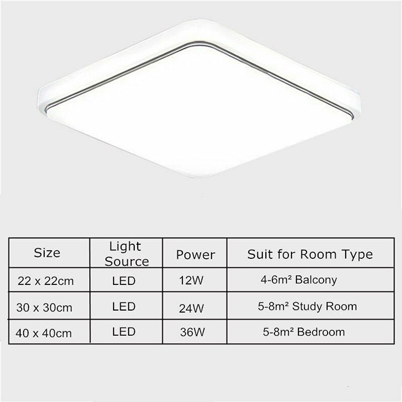 Led Plafond Down Light Panel Lamp Vierkante Lamp M... – Grandado