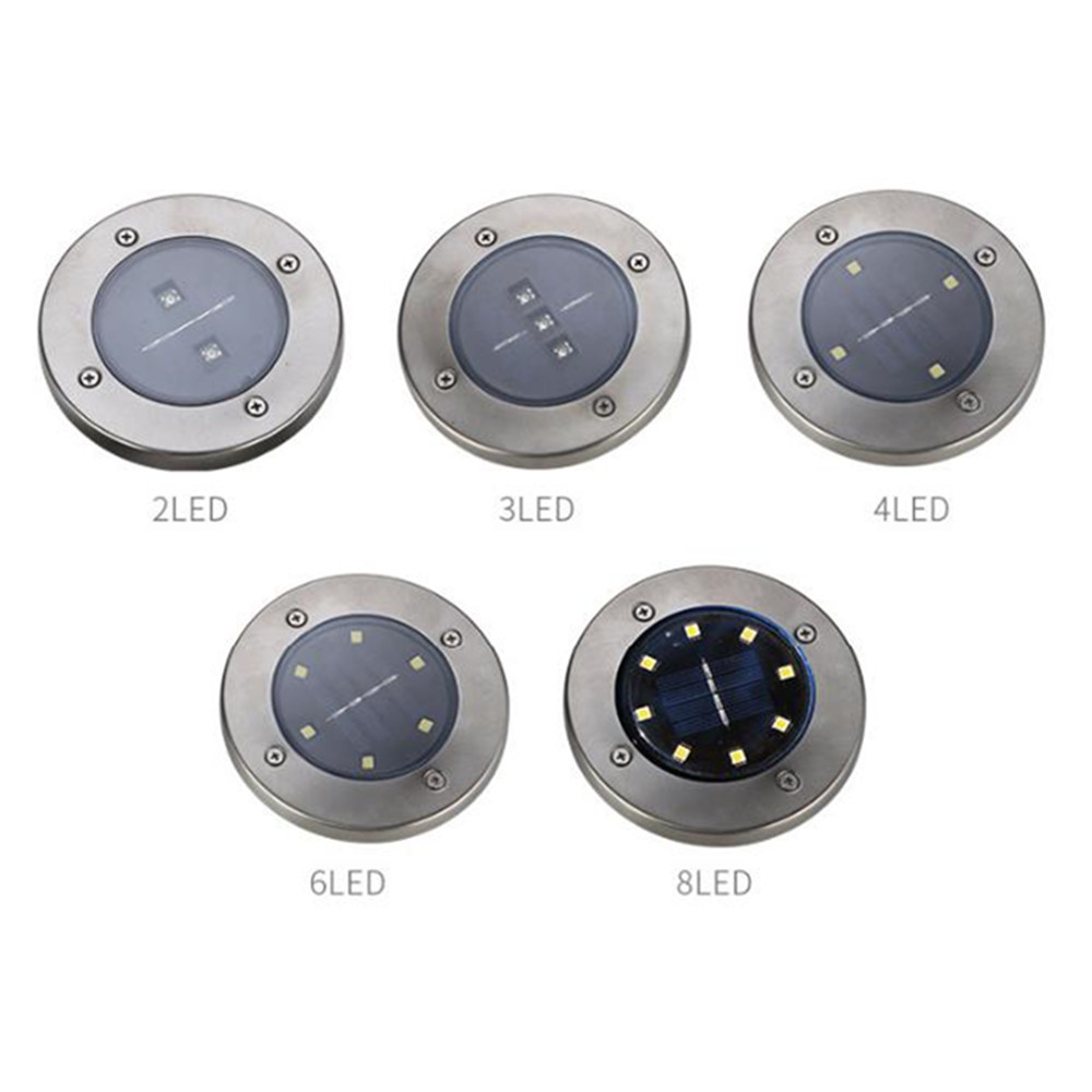 Viele LEDs Boden Licht Solar Powered Garten Landsc... – Vicedeal