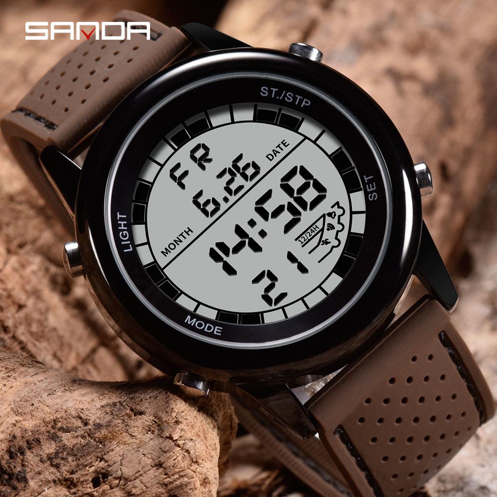 SANDA Sport Watch Men Digital Watch Alarm Chronogr... – Vicedeal