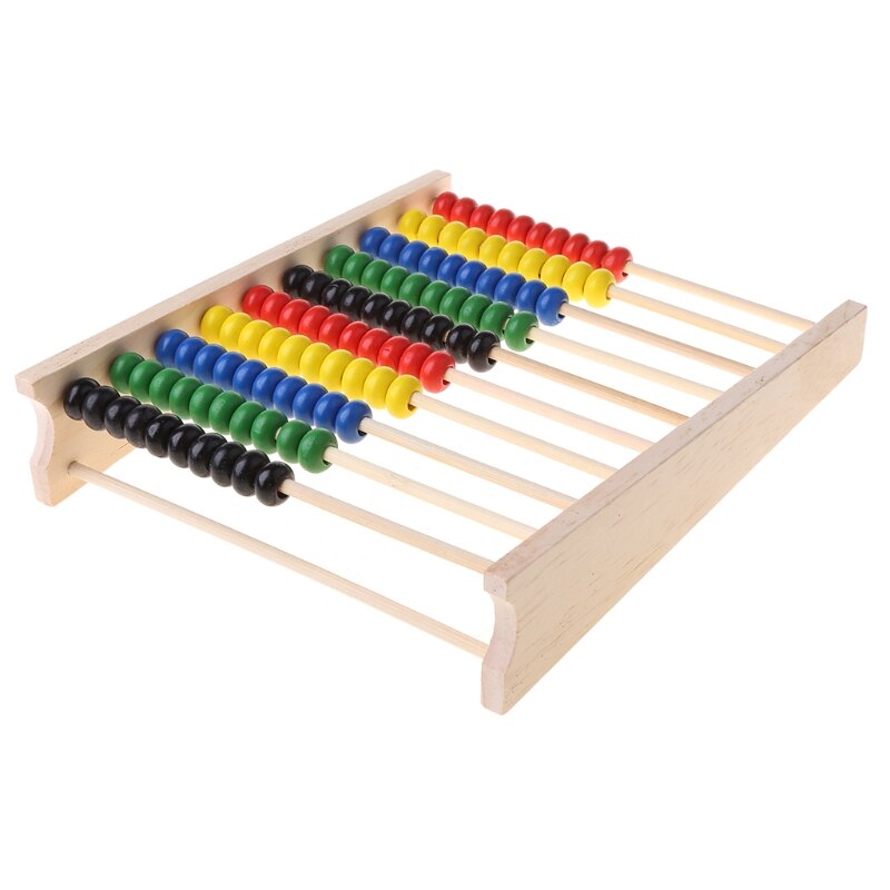 Wooden Abacus 10-row Colorful Beads Counting Kid M... – Grandado
