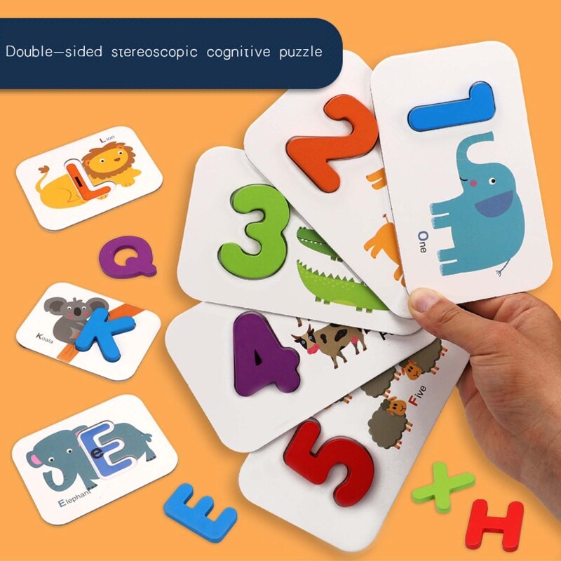 Alphanumeric Matching Cognitive Card Set Double Si... – Grandado