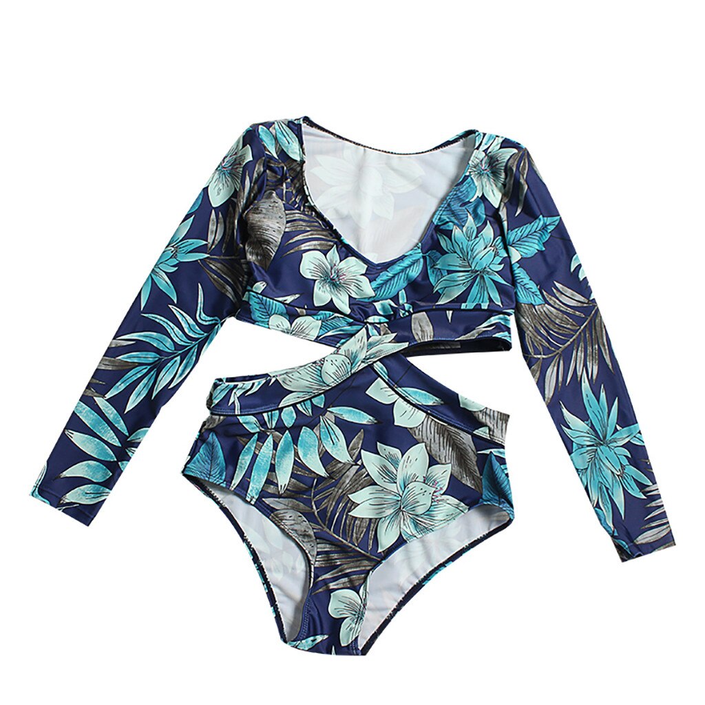 Surf suit Floral Printing breathable Soft Women's ... – Vicedeal