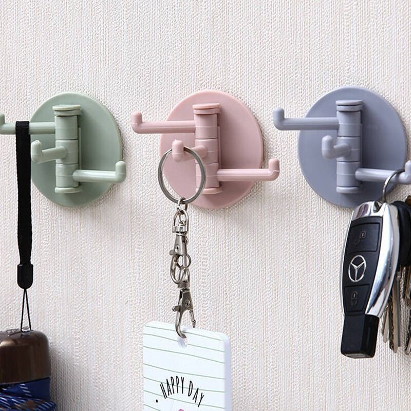 1pcs kitchen self adhesive hook rotate No hole sti... – Grandado