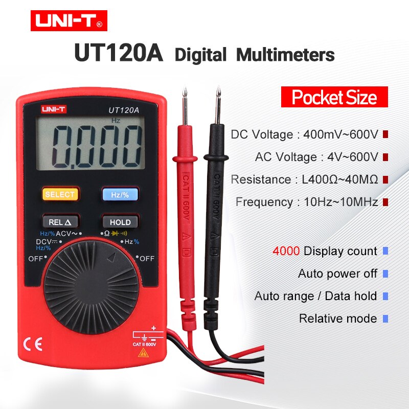 UNI-T Pocket Multimeter Handheld Multimeter Automa... – Grandado