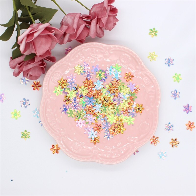 KSCRAFT Mixed Colors 15mm Flowers Shape Sequins PV... – Vicedeal