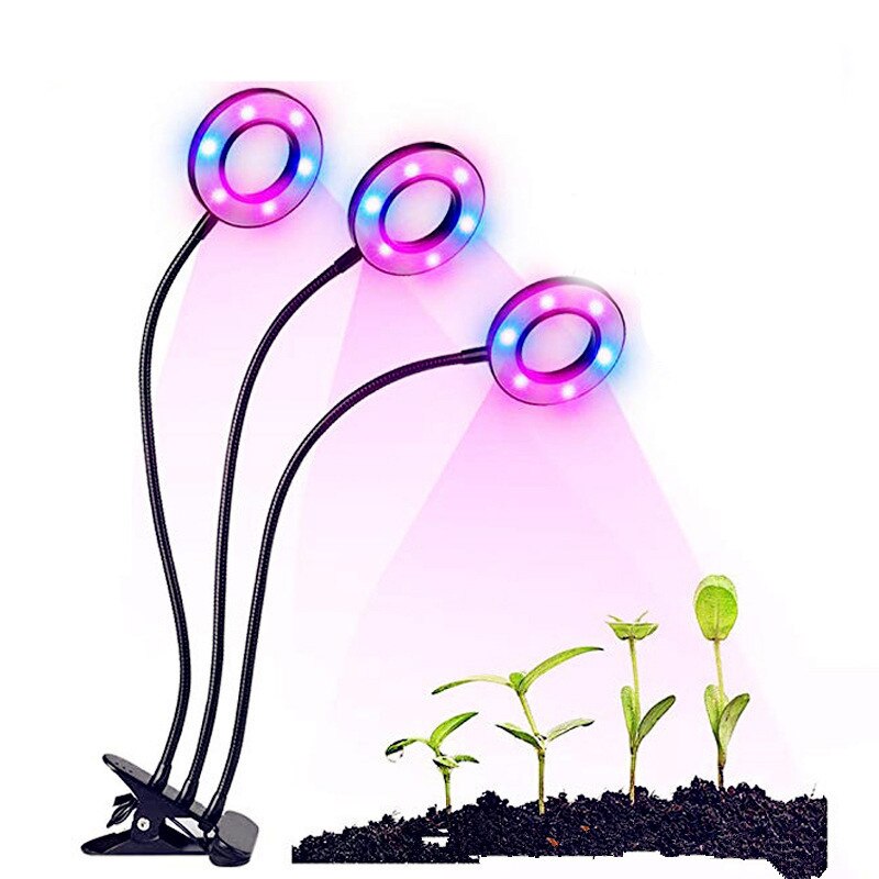LED Plant Growth Lamp Three-Headed Plant Lamp USB ... – Grandado
