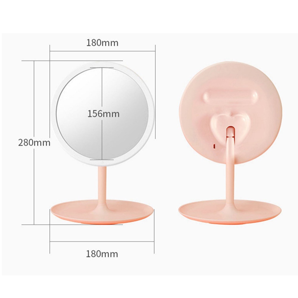 Backlit Mirror Makeup Vanity Mirror Led Light Make... – Grandado