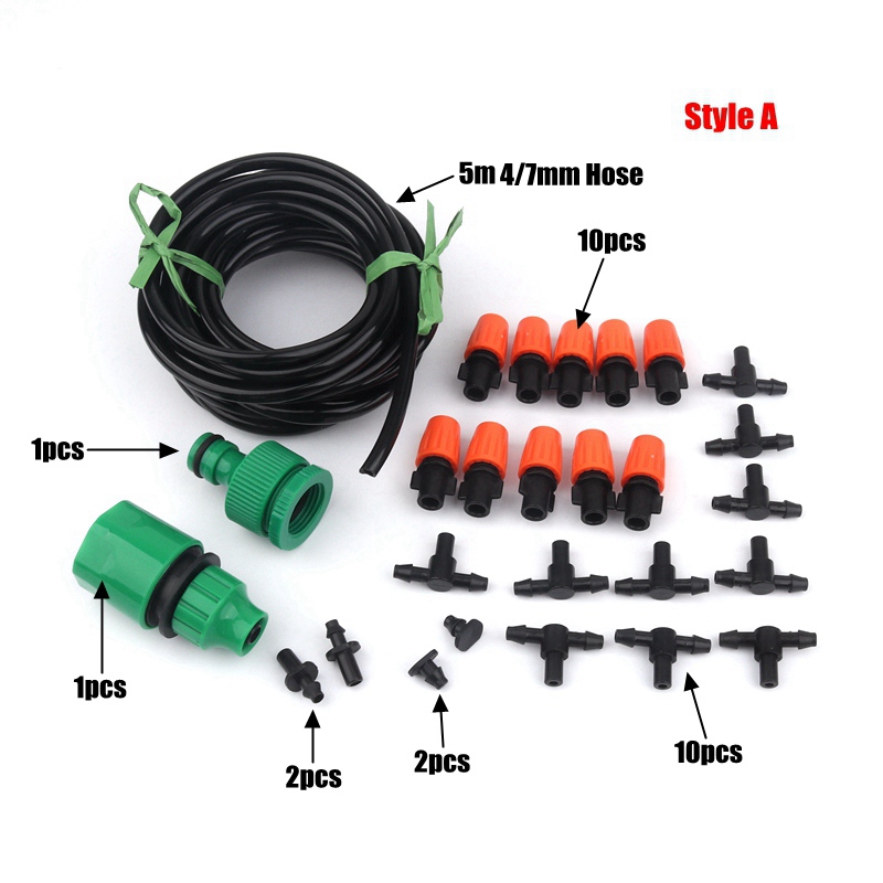 5m 10m Micro Spray Irrigation System 4/7mm Hose DI... – Grandado