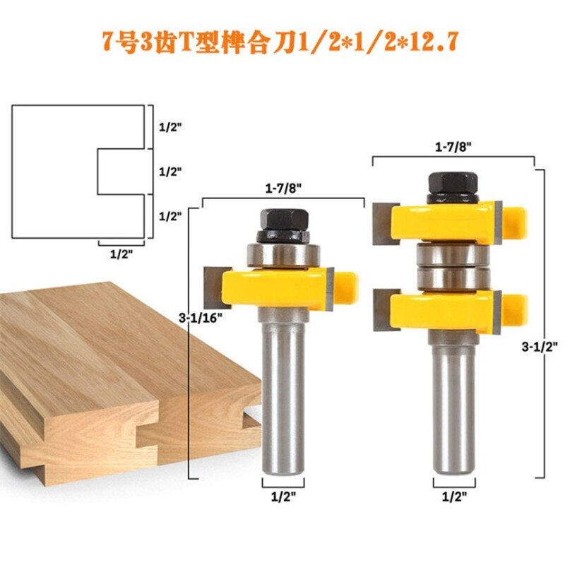 2pcs 3 Sizes Wood Cutter Milling Cutters Router Bi... – Grandado