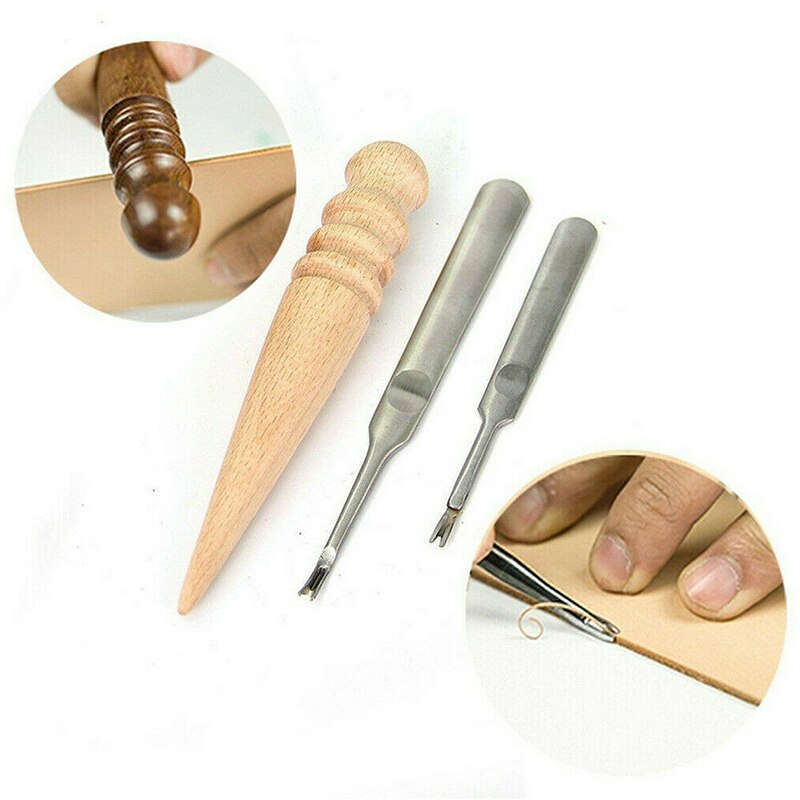18Pcs Leather Craft Tools Kit Sewing Stitching Pun... – Grandado