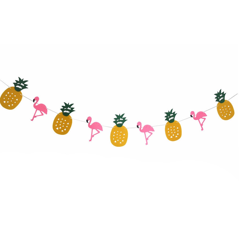 Tropisch Regenwoud Banners Ananas Flamingo Bloemen... – Vicedeal