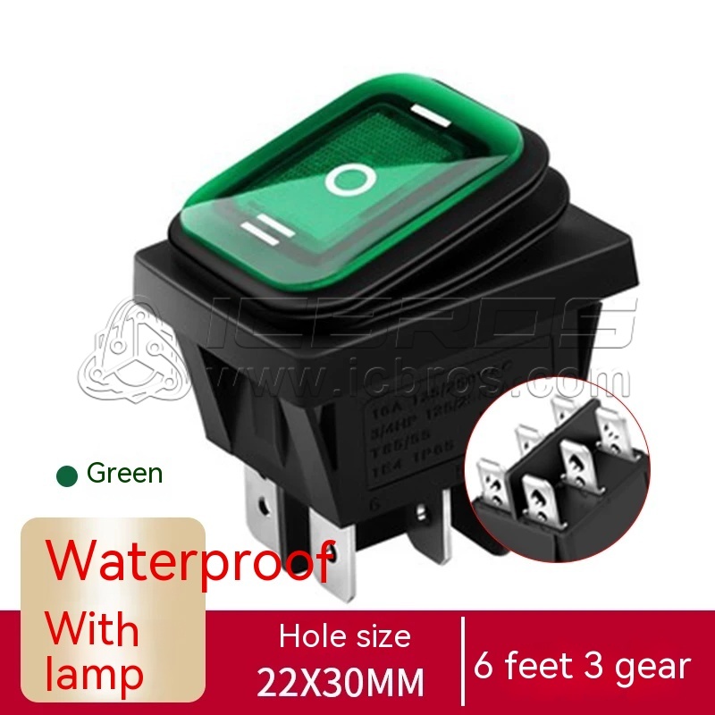 KCD4-201N Waterproof Rocker Switch ON-OFF 2 Positi... – Grandado
