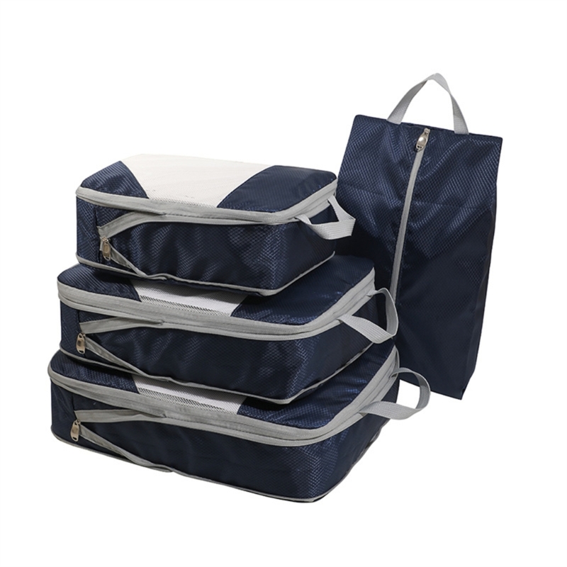 4 Set Suitcase Compression Packing Cubes Travel Lu... – Grandado