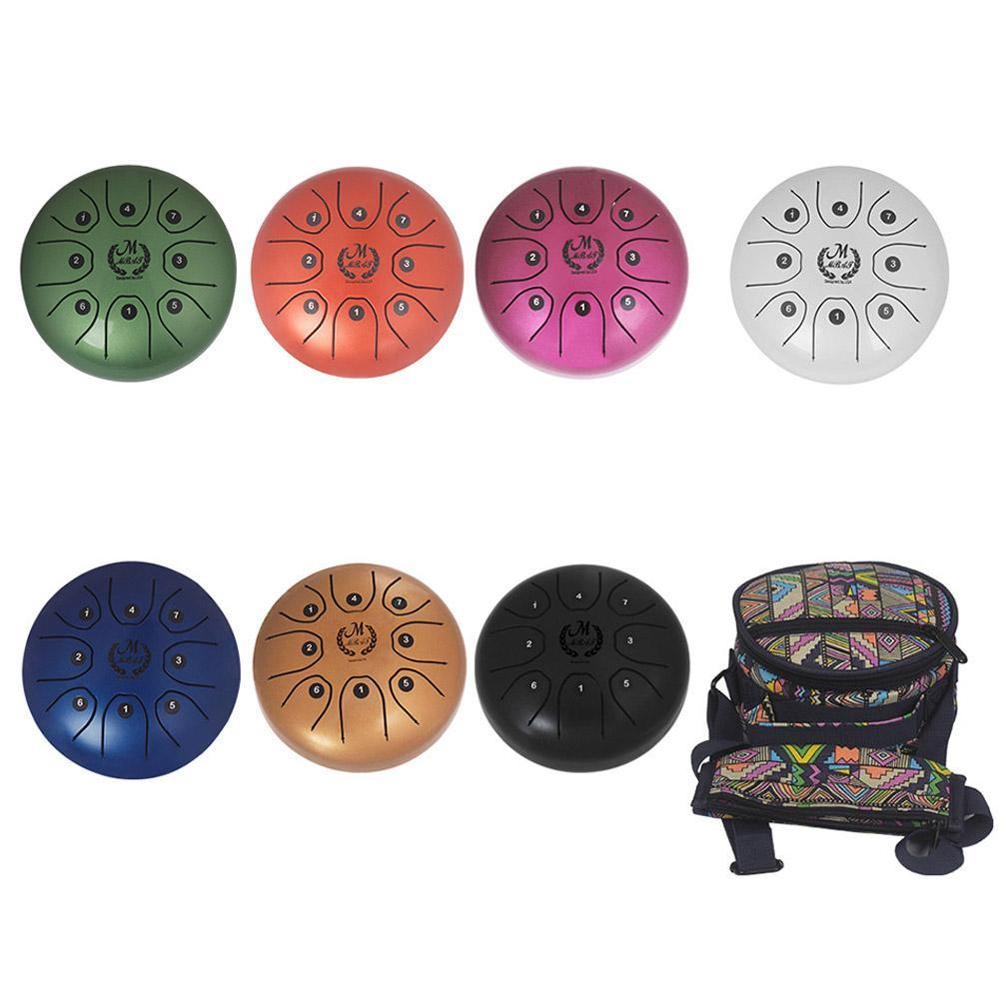 5.5 Inch Tongue Drum Mini 8-Tone Steel Hand Pan Ma... – Grandado