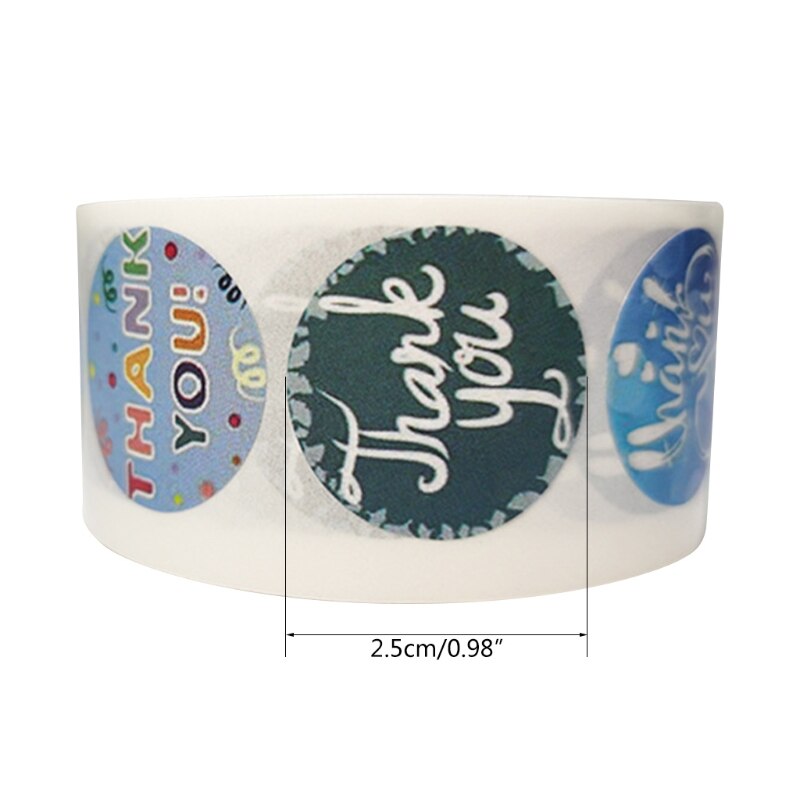 500pcs 8 Styles Thank You Stickers Round Seal Labe... – Vicedeal