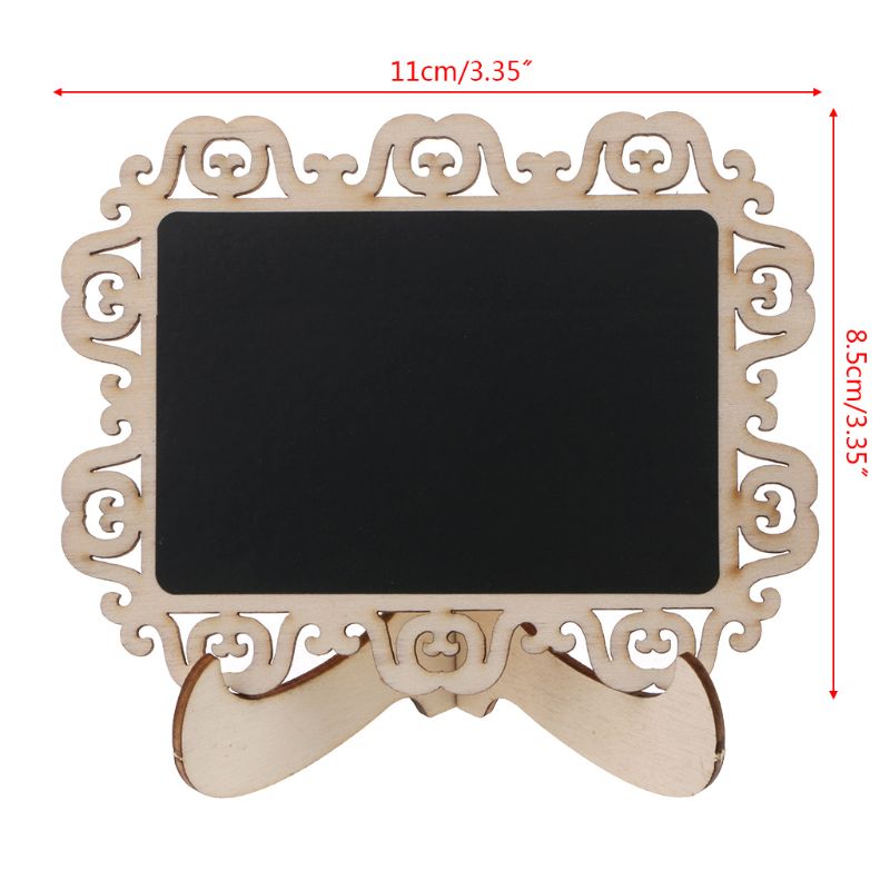 10pcs Rectangle Shape Hollow Mini Wood Chalkboard ... – Grandado