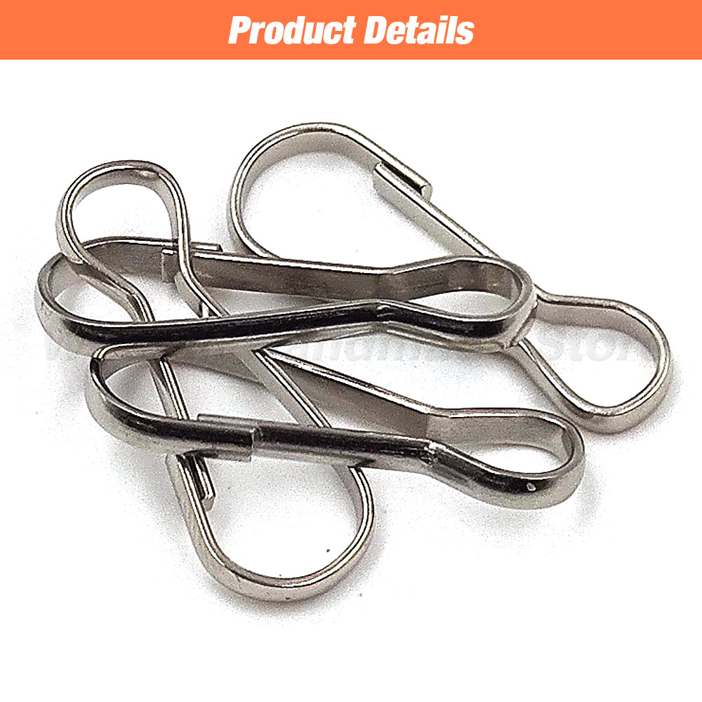 100Pcs Spring Clip Buckle Snap Hooks Metal For Key... – Grandado