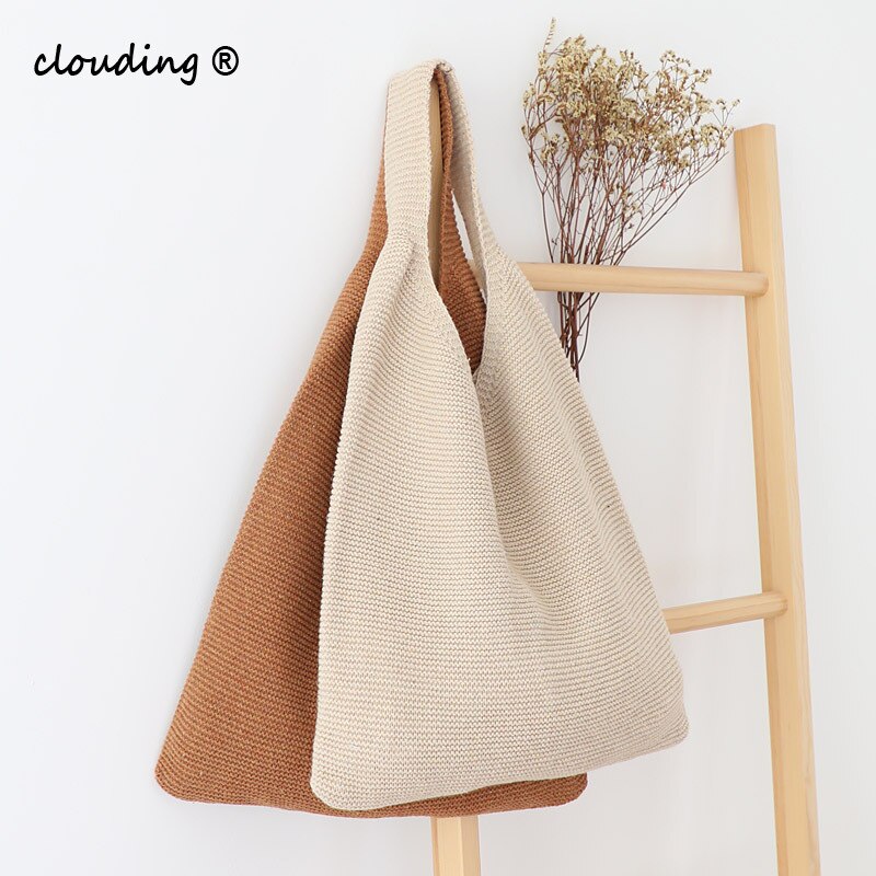 Wool Woven Shoulder Bag Autumn and Winter Retro So... – Vicedeal