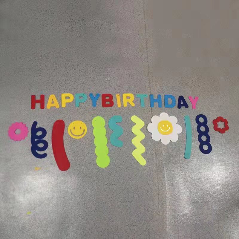 Non Woven Banner Happy Birthday Decorations Smiley... – Grandado