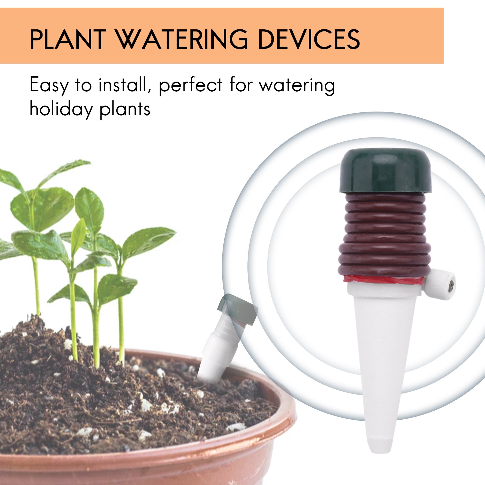 20-Pack Automatic Plant Watering System Devices, S... – Grandado