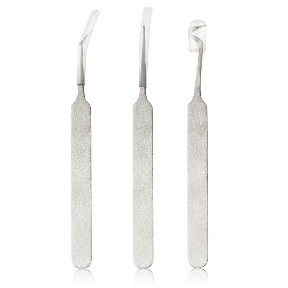 3 stücke Gebogene Pinzette Anti-statische Gebogene... – Vicedeal