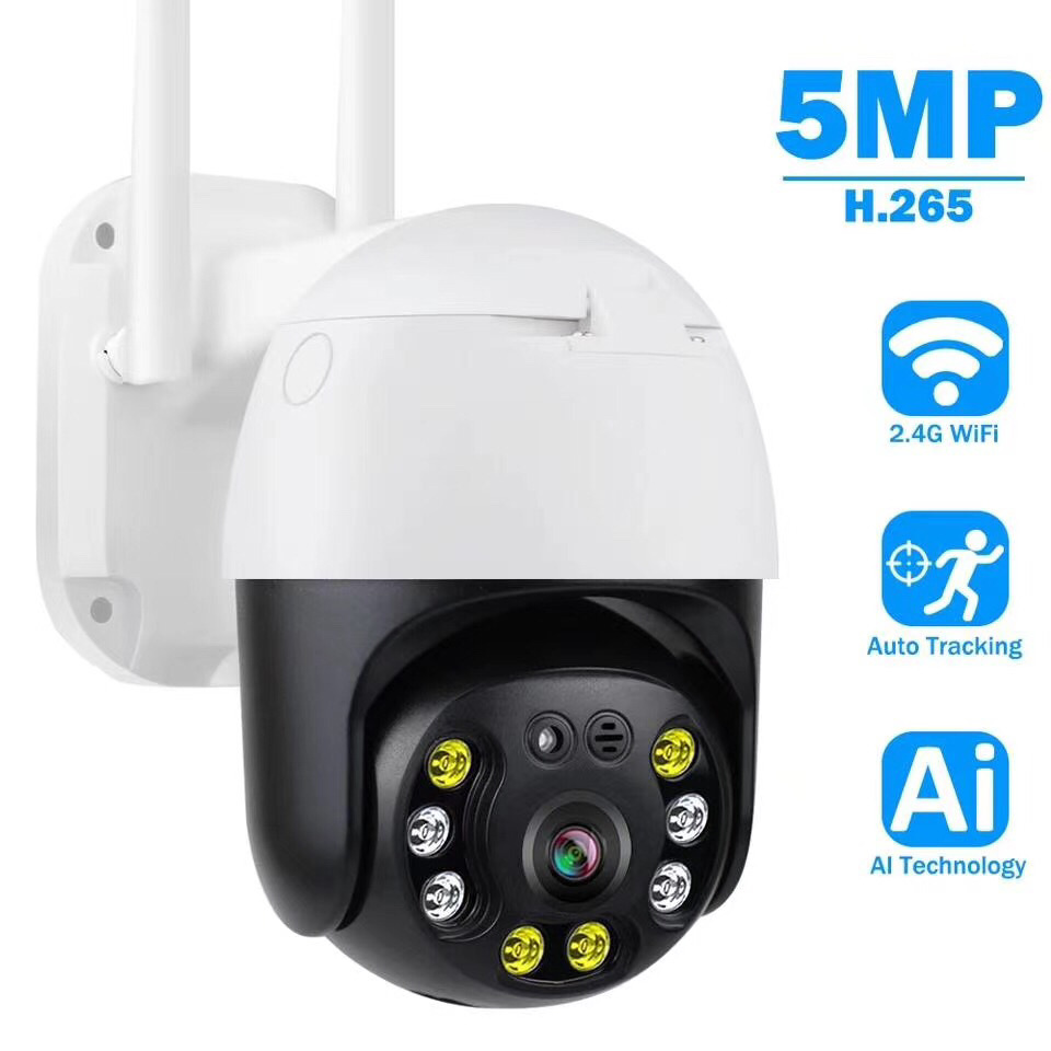Outdoor 5MP Hd Ip Camera Wifi 4X Zoom Ptz Dome Ai ... – Vicedeal