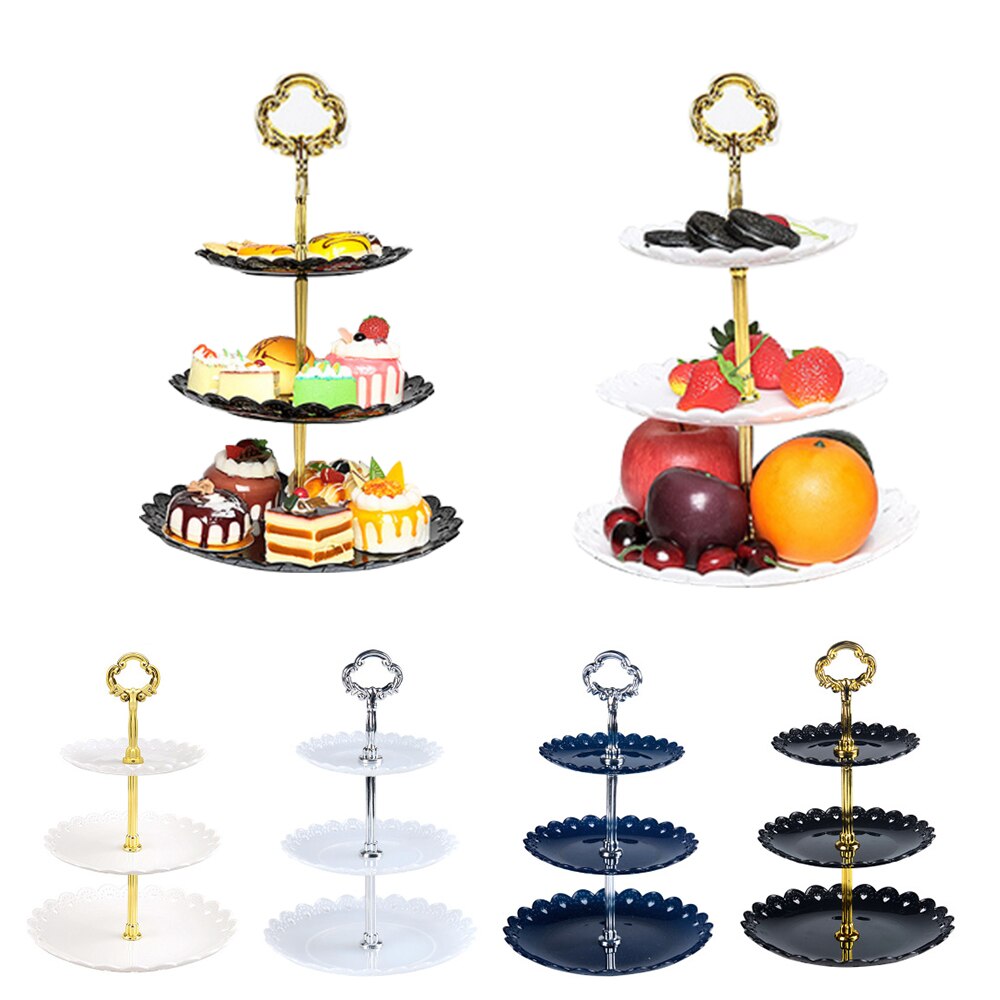 Vintage Metal 3 Tier Mold Cake Fruit Food Plate Ca... – Grandado