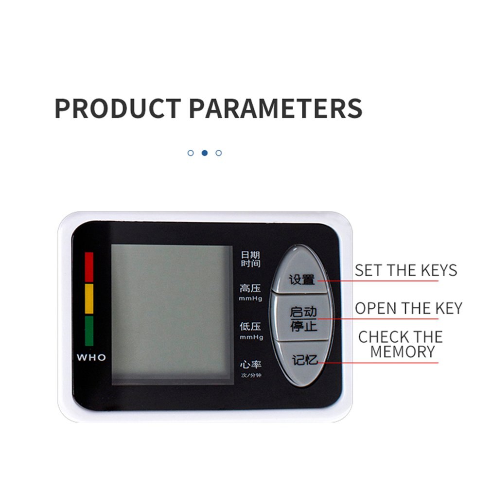 W02 Home Electronic Hematomanometer Accurate LCD D... – Grandado