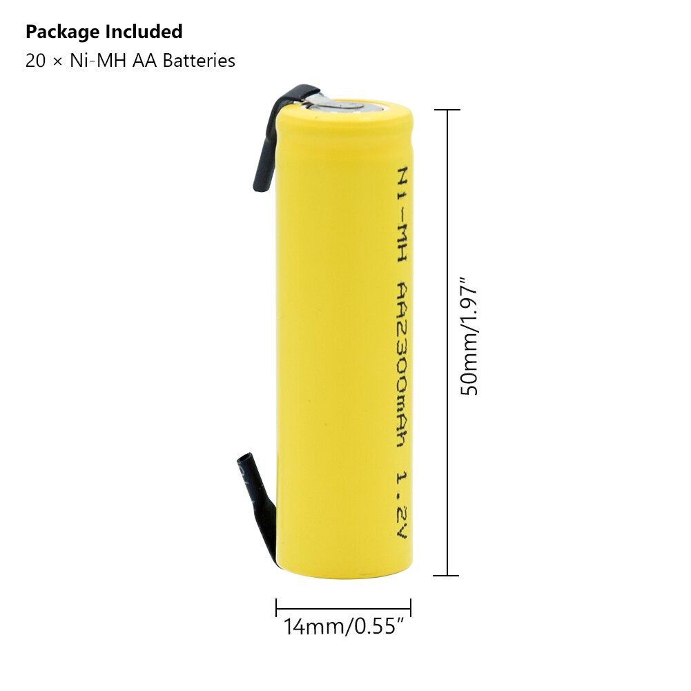 Ni-MH AA Battery 1.2V 2300mAh Rechargeable Batteri... – Vicedeal