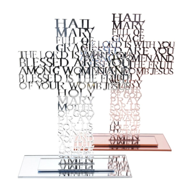 Acrylic Religious Scriptures Cross Jesus Christ Ca... – Vicedeal