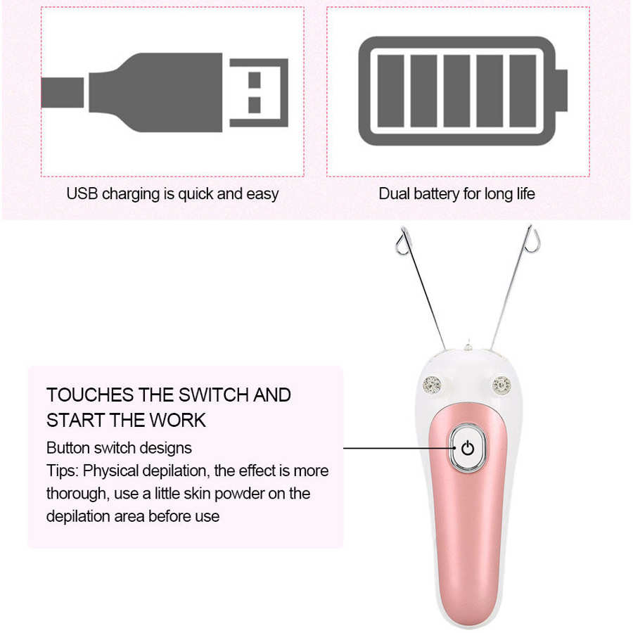 Electric Threading Epilator Physical Threader Hair... – Vicedeal